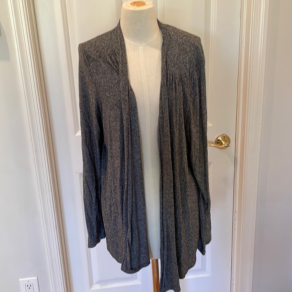 J. Jill | Sweaters | Jjill Gray Knit Open Cardigan Womens Xl | Poshmark